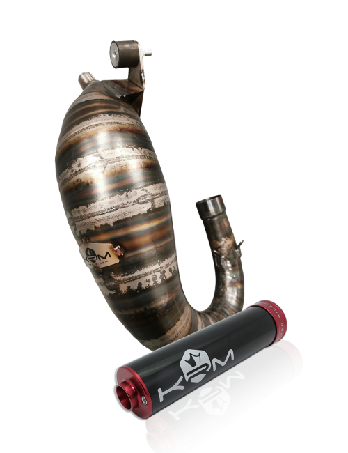 Ligne KRM 80/90cc AM6 racing off-road/SuperMotard (adapt. MRT) noir/rouge