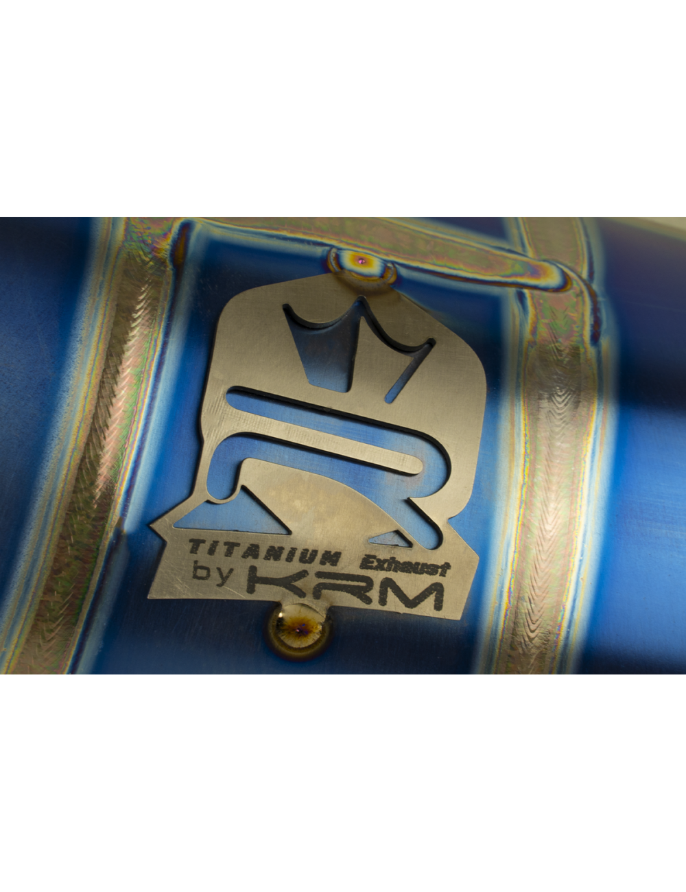 Pot KRM 100-115cc Derbi titane bleu (défauts d'aspect)